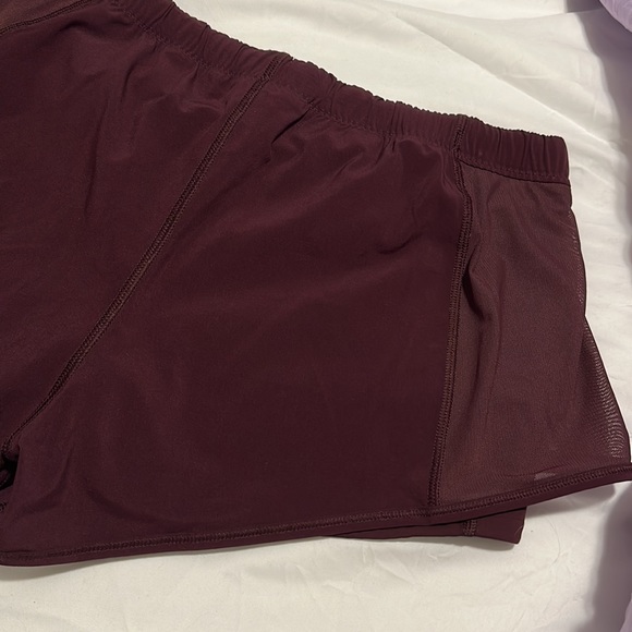lululemon athletica | Shorts | New Lululemon Maroon Shorts Mesh Sides ...